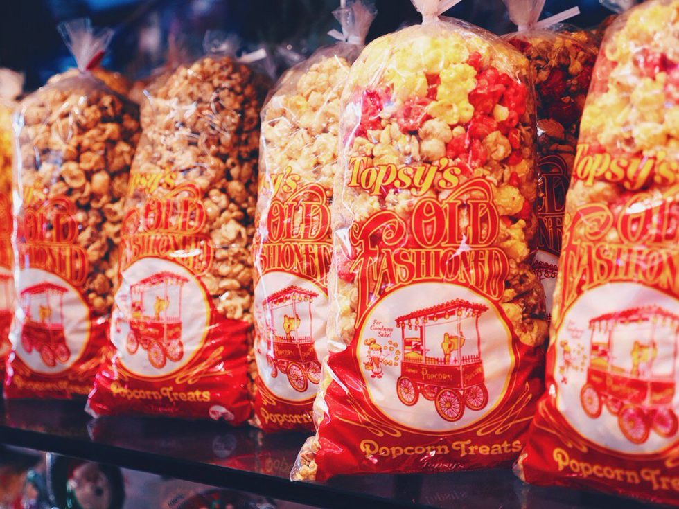 What’s on the Menu? Topsy’s Famous Popcorn Flavors More Flavors. More Fun!